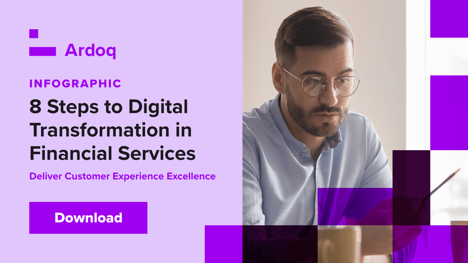 Digital Transformation in Financial Services | Infographic | Ardoq